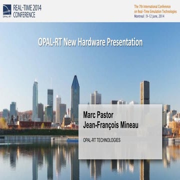 OPAL-RT RT14: New hardware presentation | PDF