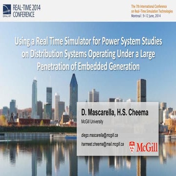 OPAL-RT RT14 Conference: Real-time simulator for power system studies | PPT