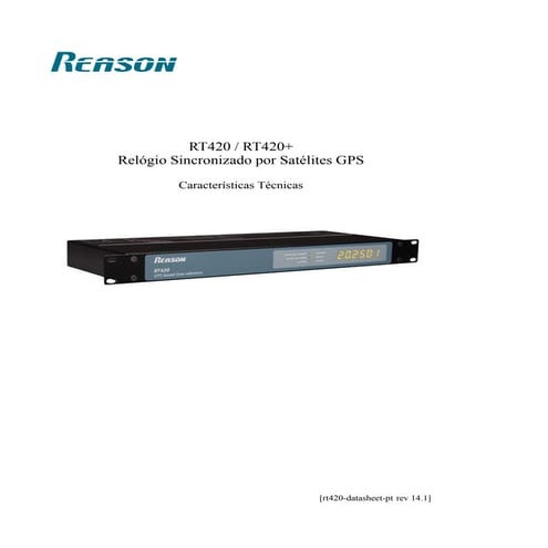 GPS RT 420: manual completo contendo todas as configurações | PDF