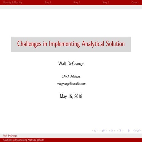 Challenges in Implementing Analytical Solution | PPT