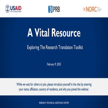 Exploring USAIDs Research Translation Toolkit | PDF