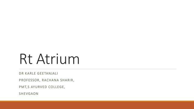 Chambers of heart | PPTX