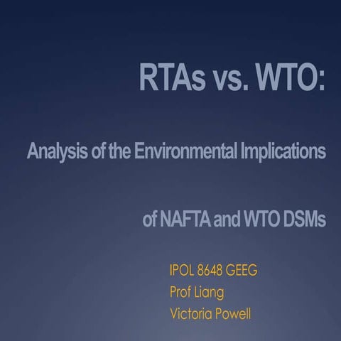 Rta vs wto | PPTX