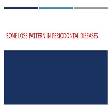 Bone loss and patterns of bone destruction | PPTX