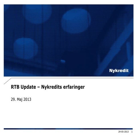 Rtb update 1: Thomas Christoffersen, Nykredit | PPTX
