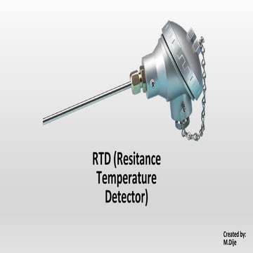 RTD basic concept for Instrumentation and Electrical | PPT
