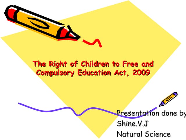 Right to education | PPTX