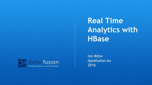 Real Time Analytics With Hbase Ppt