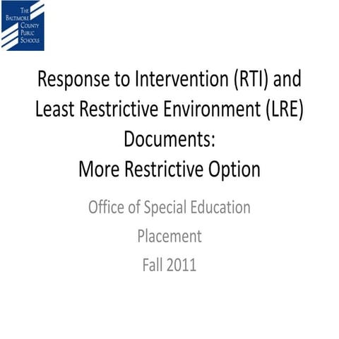 Rti lre power point | PPSX