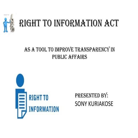 Right to Information Act | PPT