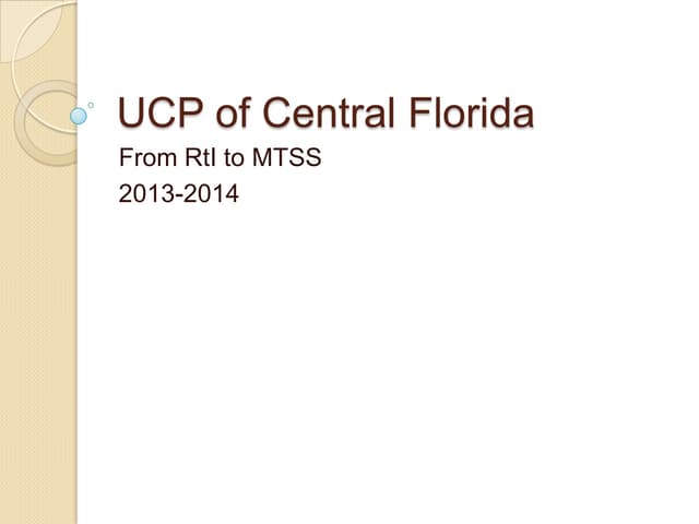 MTSS for New Teachers | PPTX | Special Education | Education