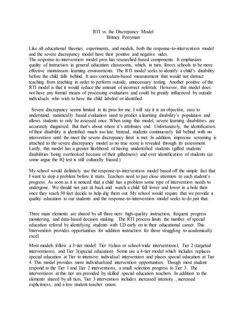 Response To Intervention Presentation | PPT | Special Education | Education