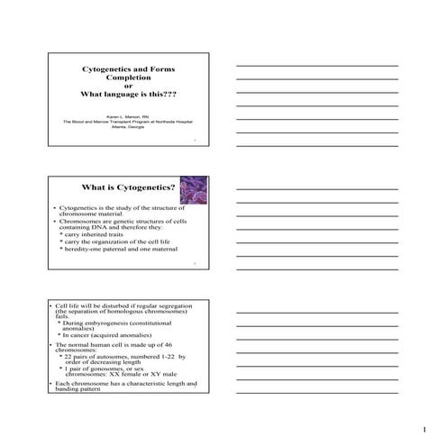 Cytogenetic Nomenclature & abbreviations | PPTX