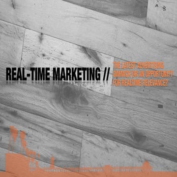Real-time marketing: latest ad gimmick? | PDF | Marketing and ...