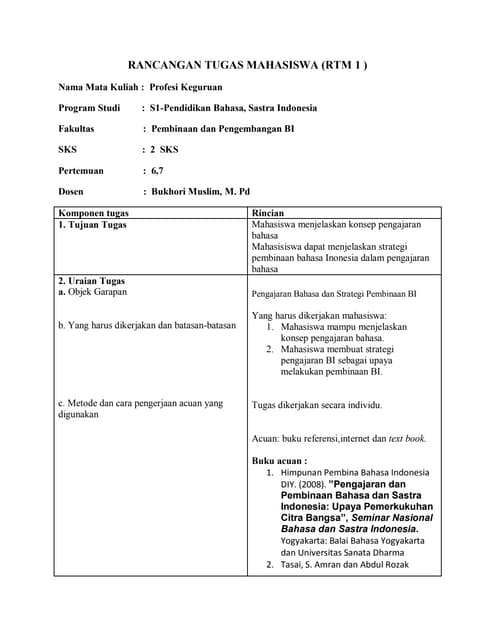 Contoh penulisan rujukan (APA) | PDF