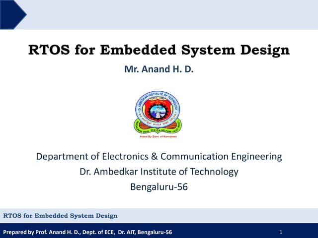 Rtos For Embedded System Design Pdf Operating Systems Computer 3064