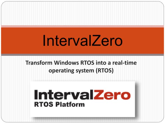 Rtos Real Time Opertaing System Ppt