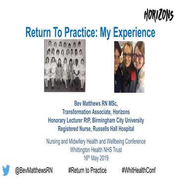 Return to Practice - My Experience | PPT