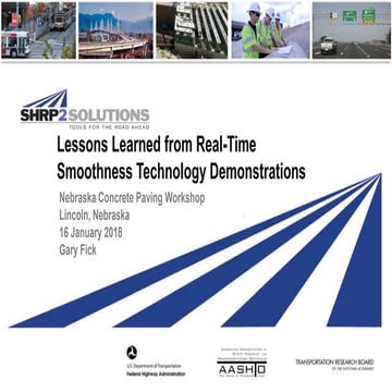 Lessons Learned from Real-Time Smoothness Technology Demos | PPTX