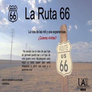 Ruta 66 informe | PPTX
