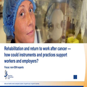 Rehabilitation and return to work after cancer — how could instruments ...