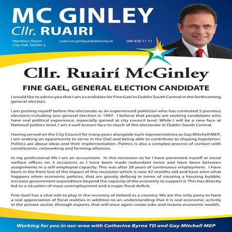 Ruairi Mc Ginley Introductory Letter | PDF