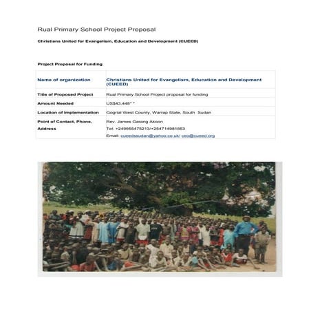 Proposal for Youth Skills training and Empowerement Programs OPEN | DOC