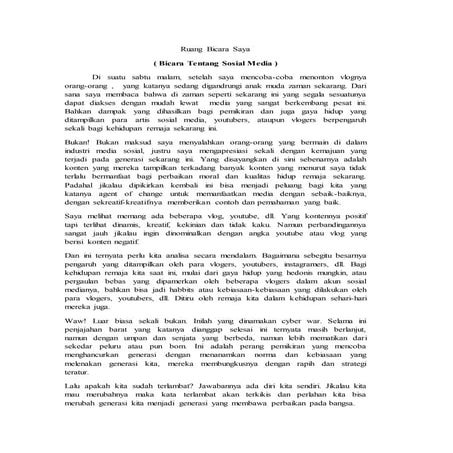 Ruang bicara saya | DOCX