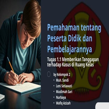Modul Pemahaman Peserta Didik dan Pembelajarannya - Topik 1 Mengenal ...