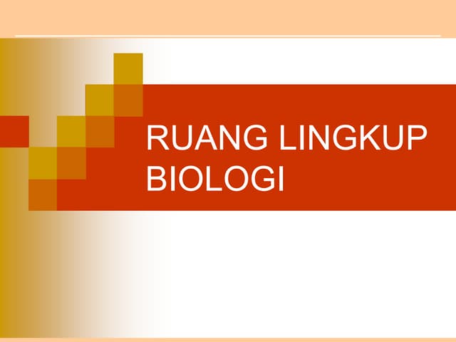 Konsep dasar biologi | PPTX