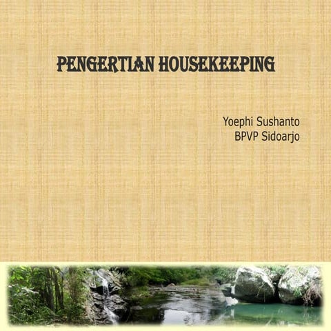 Ruang_Lingkup_Housekeeping di perhotelan | PPT