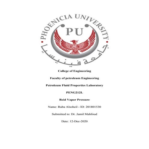 reid vapor pressure | PDF