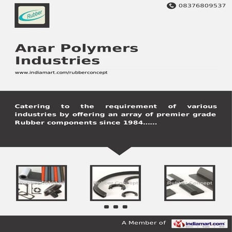 Anar Polymers Industries, Ahmedabad, Industrial Rubber Products | PDF