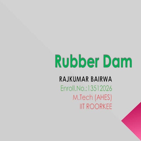 Rubber dam | PPT