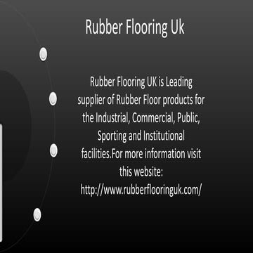 Rubber flooring | PPTX