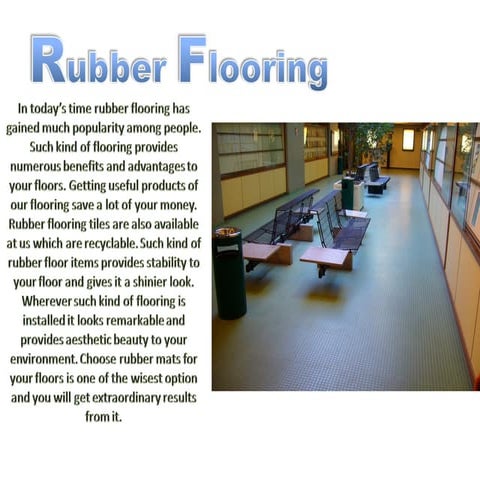 Rubber flooring | PPT