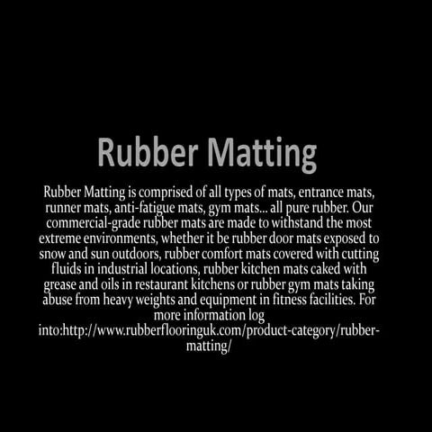 Rubber Matting | PDF