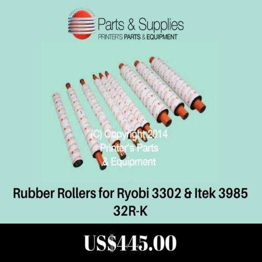 Buy Rubber Rollers for Ryobi 3302 at Shop.printersparts.com