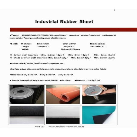 Rubber sheets for all your needs | PDF