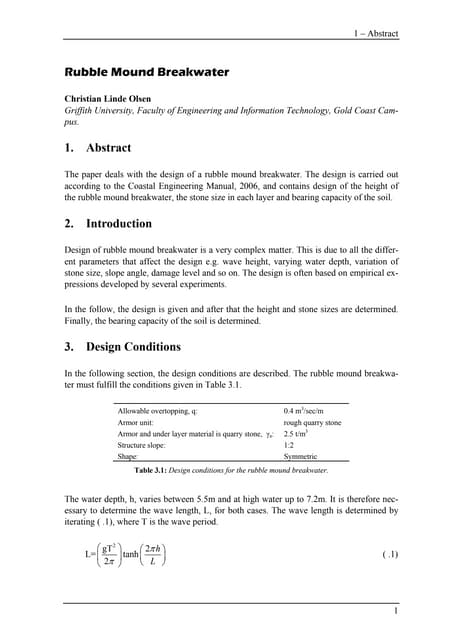 Design and Construction of Jetties | PDF