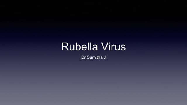 Measles, mumps, rubella | PPTX