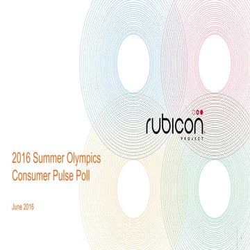 Rubicon project etude Jeux Olympiques Rio : impact sur les usages et la ...