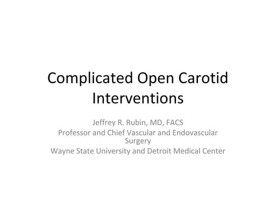 Carotid atherosclerosis in patients with PAD | PPT