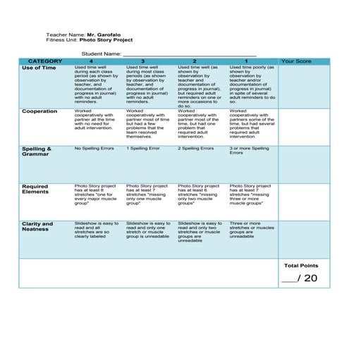 Rubric | PDF