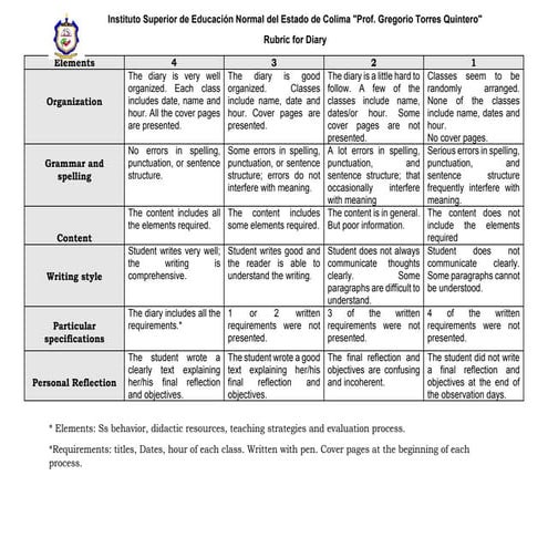 rubric diary.pdf