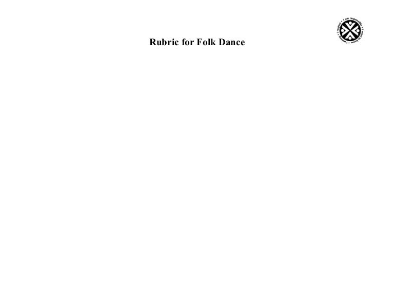 Rubric for folk dance