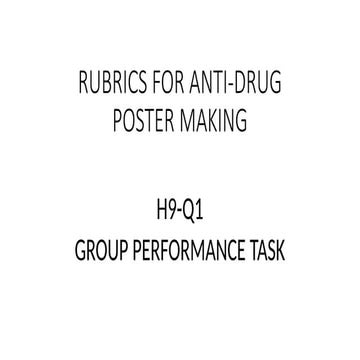 RUBRICS FOR ANTI-DRUG POSTER MAKING.pptx