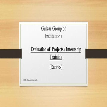 Rubrics Presentation For Students And Th Pptx