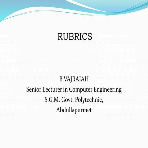 Rubrics & Skill Upgradation in Computer Engineering.pptx