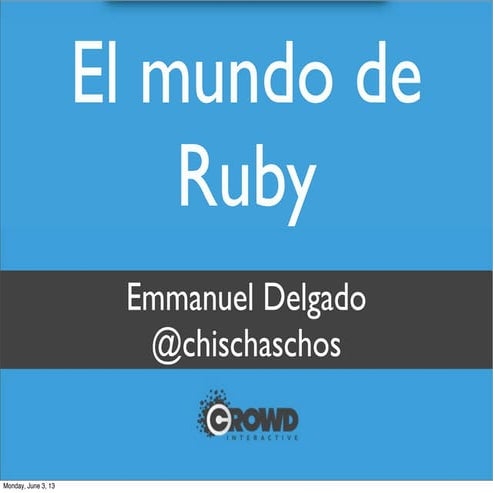 Ruby como-lenguaje-de-programacion | PPT